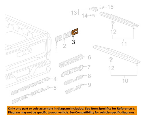 GMC GM OEM Nameplate 84322995 | eBay