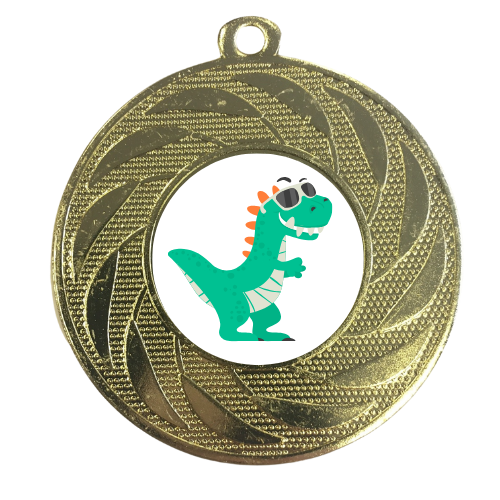 Dinosaur Medal Award Children's Birthday Party Prize FREE ribbon ...