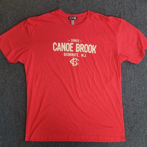 Men's SDI 1901 Canoe Brooke Summit NJ Short Sleeve Solid Red T-Shirt ...
