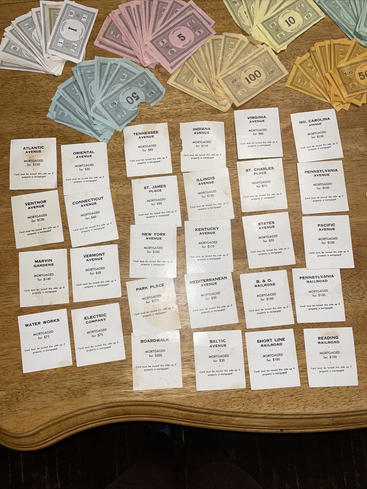 Vintage 1974 Monopoly Anniversary Edition ORIGINAL REPLACEMENT PARTS ...