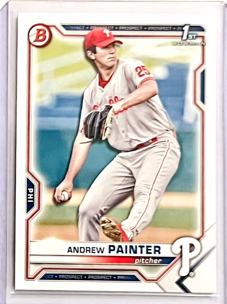 Andrew Painter 2021 Bowman Draft 1st Paper Card #BD-10 Prospect Rookie ...
