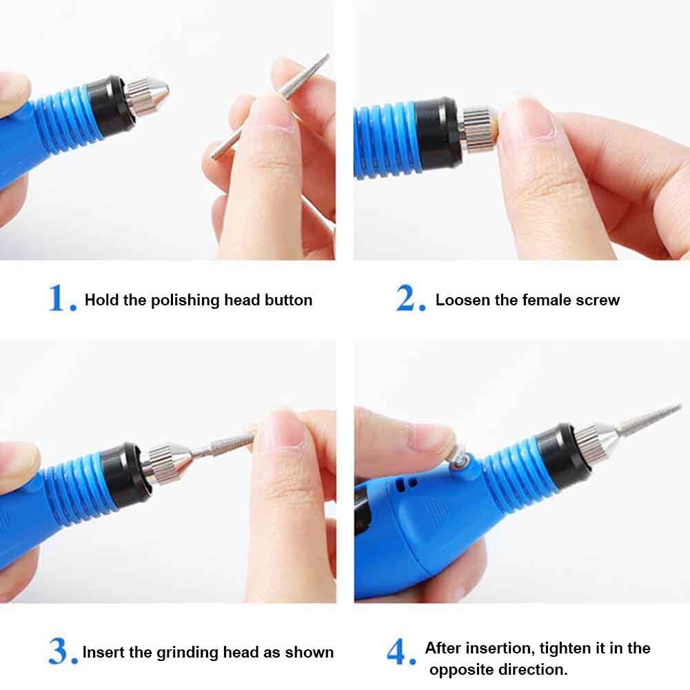 Tool Home Nail Drill Machine Low Noise Salon Pen Shape Pedicure Mini ...
