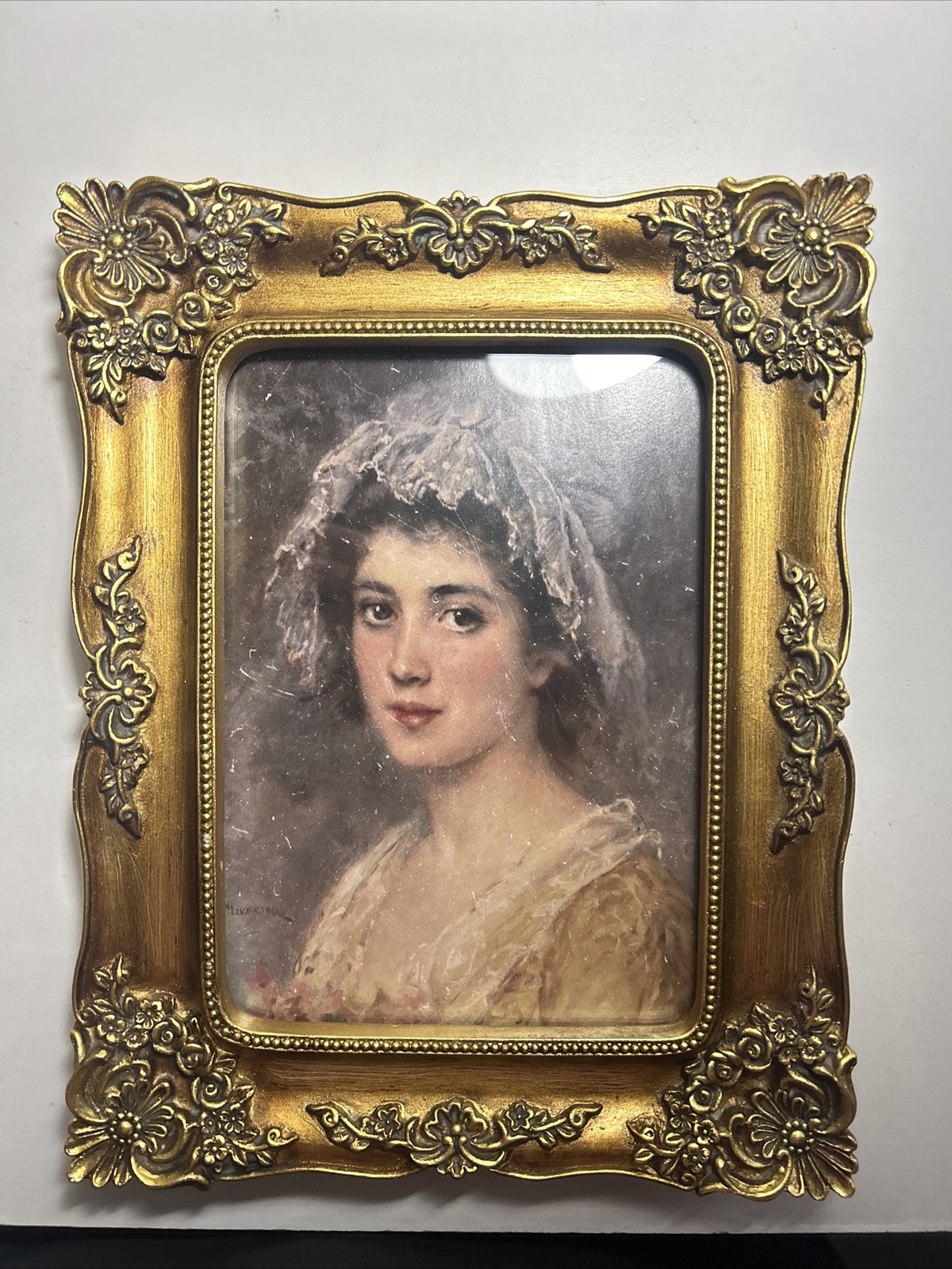 Vintage 8x10 Picture Frame Gold Antique Picture Frames for Wall Hanging ...