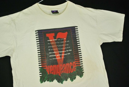 Vintage 90s Vengeance Definition Distressed T Shirt Advertising Promo ...