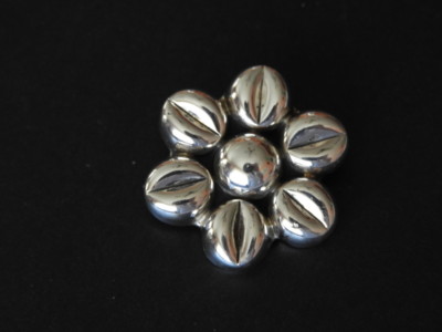 Sterling Silver Flower Shaped Pin 12.9 grams BH | eBay