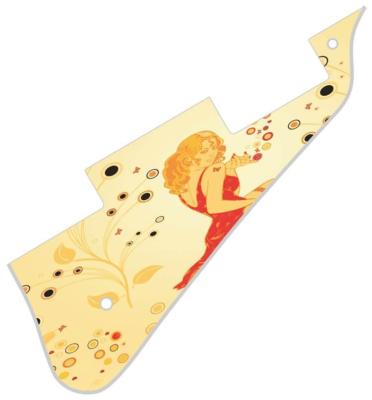Pickguard Pick Guard Compatible with Gibson Les Paul Guitar Faded Pin ...