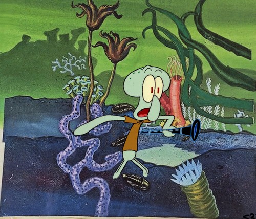 FABULOUS - LAST ONES ! "SB-129" !!! Spongebob PRODN CEL #10178B LINE ...