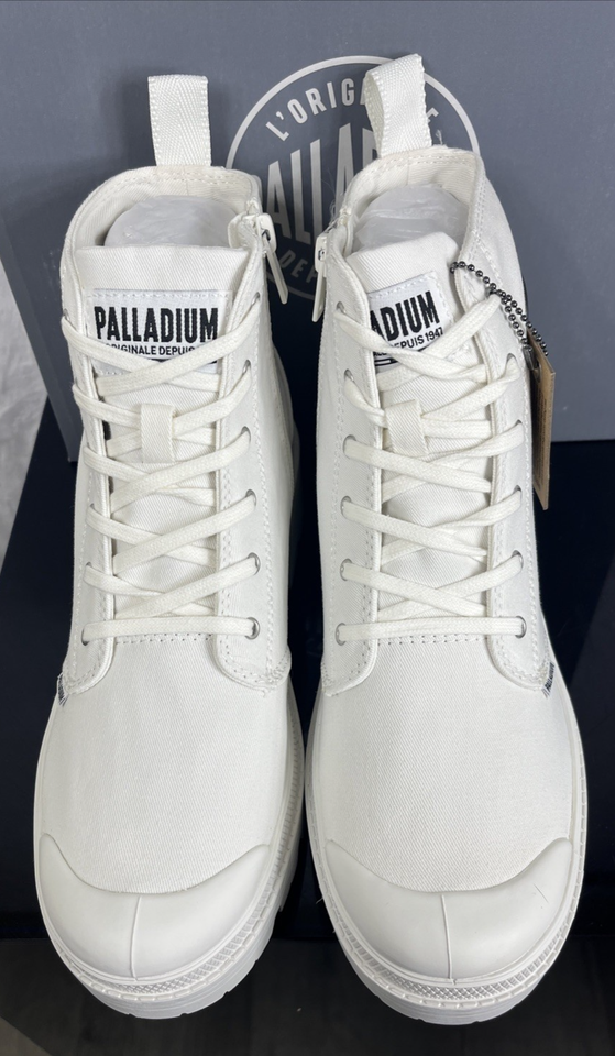 Palladium Women's Pallabase Twill Boots Shoe Platform Star White Size 9 ...