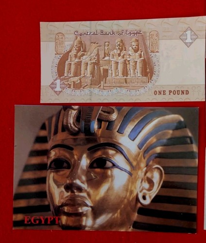 Egypt 4 Paper Money Uncirculated & post card Egyptian Notes Crisp | eBay