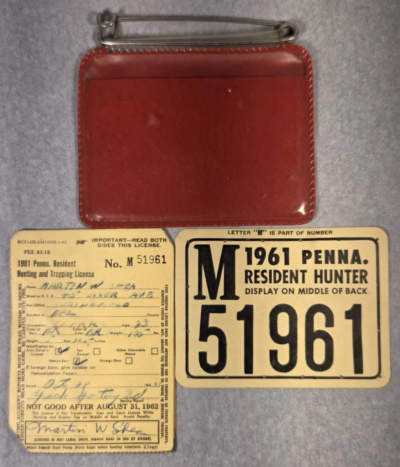 Pennsylvania Vintage Hunting Licenses | eBay