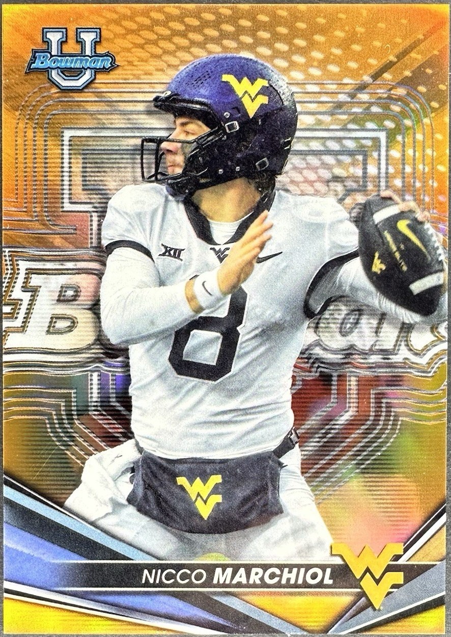 2022-23 Bowman's Best University - Nicco Marchiol #6 Orange Refractor ...