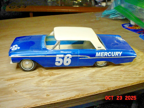 Vintage 1962 Mercury Monterey 55 Ted Musgrave NASCAR 1/25 Plastic AMT ...