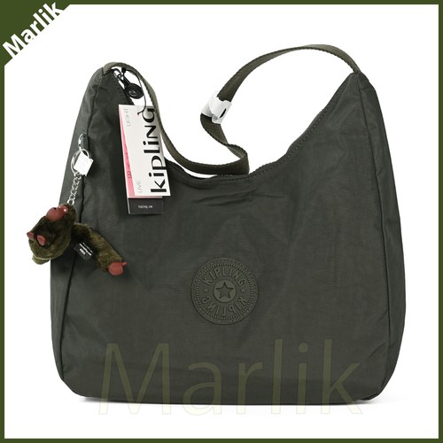Genuine Kipling Isidora Shoulder Bag, KI9290 Field Green + Monkey ...