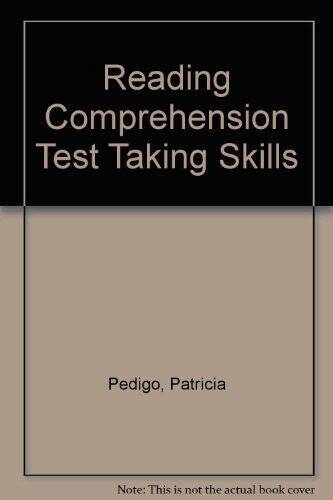 Reading Comprehension Test Taking Skills - Paperback By Pedigo ...