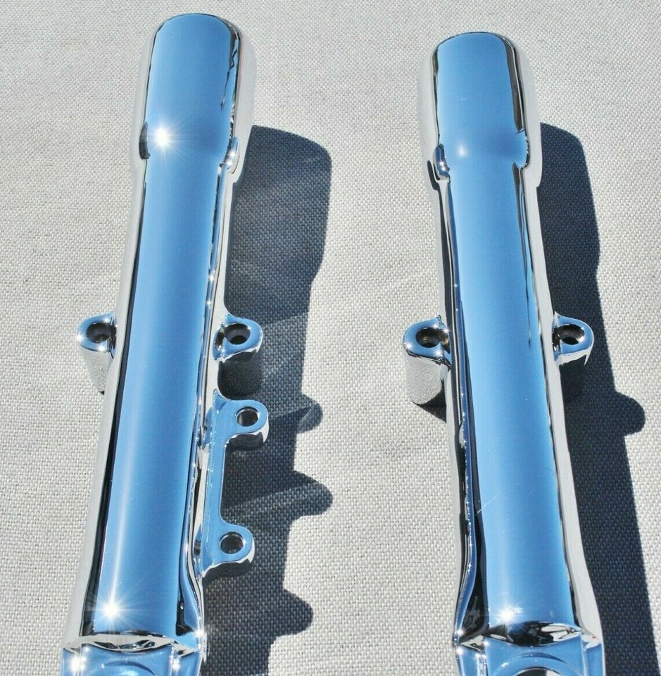 Harley Davidson Heritage FLSTC 2000-2006 Chrome Lower Slider Fork Legs ...