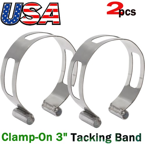 2x Clamp-On 3"(76.1mm) Tacking Band For Welding/Fabrication size ...