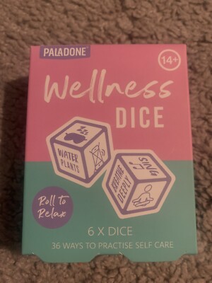 Paladone Wellness Dice 36 Ways To Practice Self Care Roll To Relax Game ...