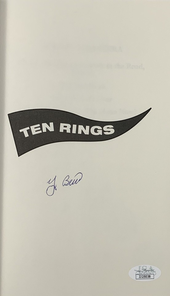 Yogi Berra New York Yankees “Ten Rings” Autographed Paperback Book w ...