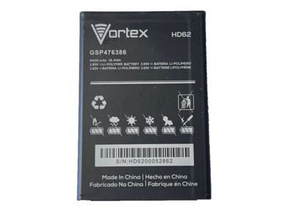 For Obama Vortex HD62 GSP476386 2800mAh 3.8V Li-ion Phone Battery ...