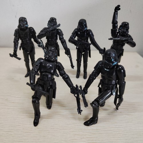 Lot of 6pcs 3.75" Star Wars Shadow Stormtrooper Black Trooper + 12pcs ...