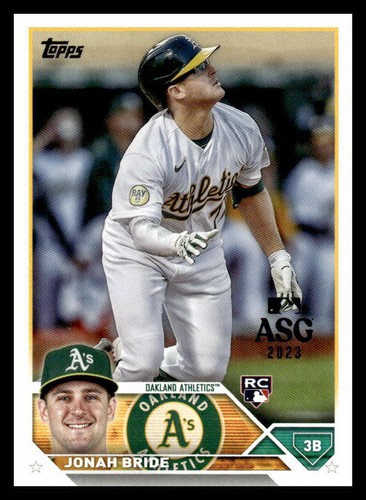 2023 Topps Jonah Bride Stamped All-Star Game Logo 95 Oakland Athletics ...