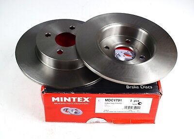 2X MINTEX REAR DISC BRAKES MDC1791 CHEVROLET VAUXHALL COMBO Mk II C ...