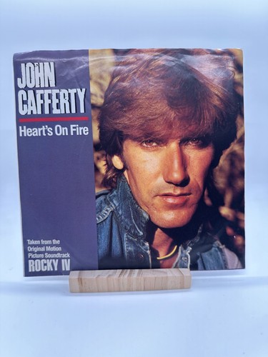 JOHN CAFFERTY Heart's On Fire SCOTTI BROTHERS 05774 PROMO 45 VINYL 7 ...