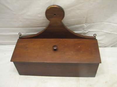 Wood Cherry Wall Colonial Candlebox Pocket Wooden Lidded Candle Box ...