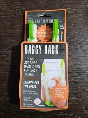 Baggy Rack Holder For Food Prep Bag/plastic Freezer Bag/Ziplock Bag ...