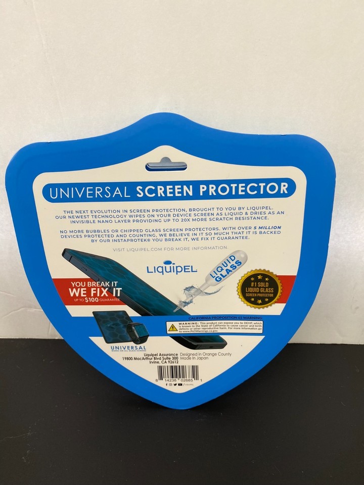 Liquipel Universal Liquid Glass Screen Protection 20X Scratch Resistant ...