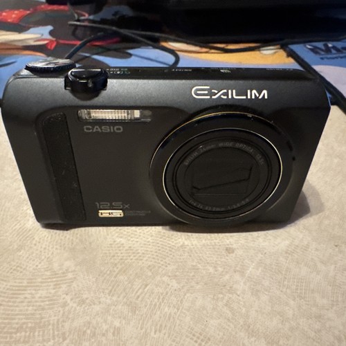 CASIO EXILIM EX-ZR100 Black 12.1MP 12.5x Zoom Camera w/ Battery No ...