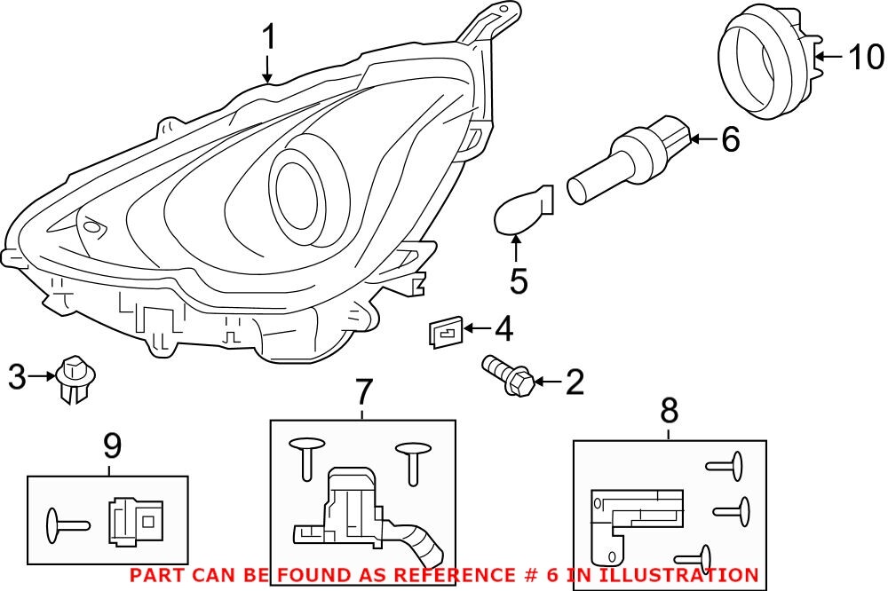 Genuine OEM Front Side Marker Light Socket For Toyota 9007560089 | eBay