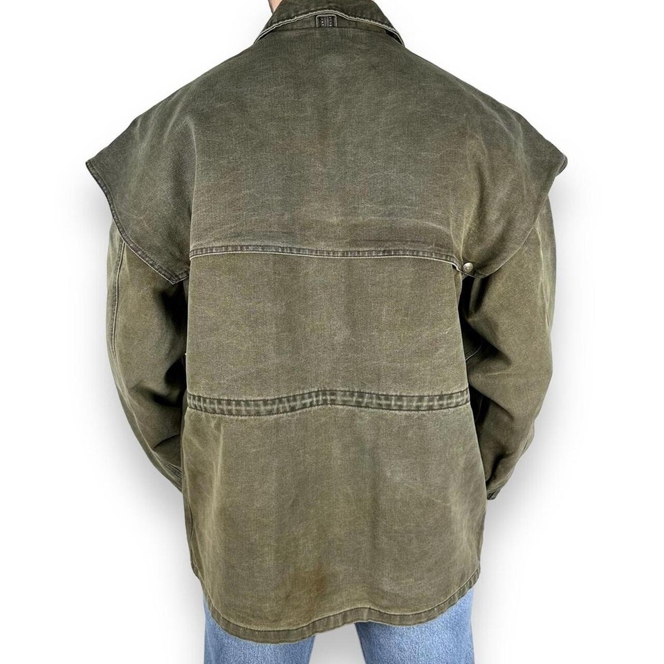 90s Vtg Carhartt CW042 Worsterlon-Lined Sandstone Cape Coat Rancher ...