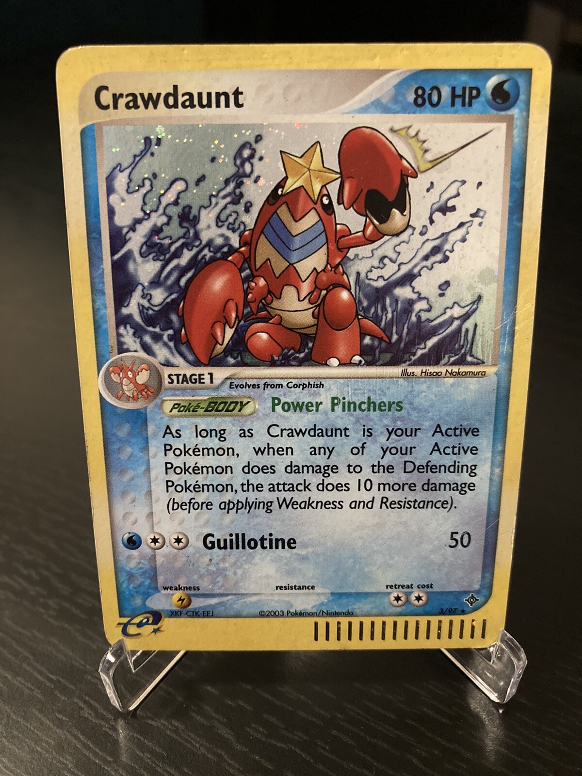 Pokémon TCG Crawdaunt EX Dragon 3/97 Holo Holo Rare | eBay