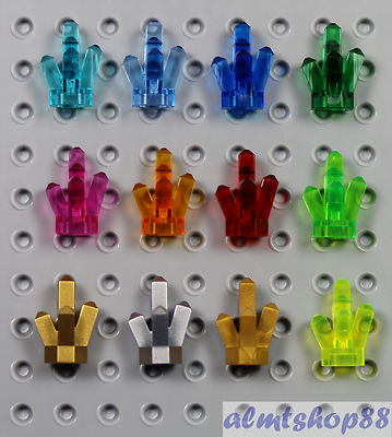 LEGO - 12x Lot Crystals 5 Point Stone Rock - Treasure Gems Jewels ...