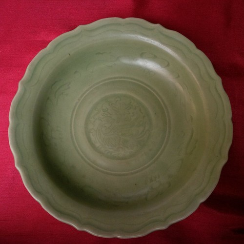 Real Old & Antique Chinese 16thC Ming Longquan Celadon Incised Phoenix ...