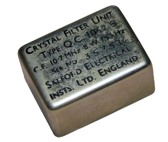 Quartz Crystal filter unit 10,7MHz Q C 1062B SALFORD England [069]1 | eBay