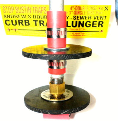 Plunger sewer drain 4 inch disc curb vent FREESHIP ( ANDREWS DOUBLEDUTY ...