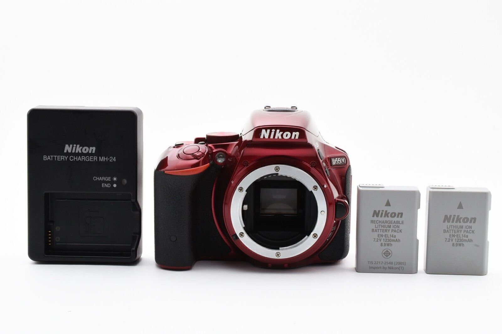 Nikon D D5500 24.2MP Digital SLR Camera - Red (Body Only) for sale ...