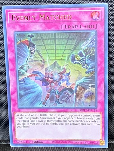 Yugioh Evenly Matched GFTP-EN126 Ultra Rare 1st Edition NM | eBay