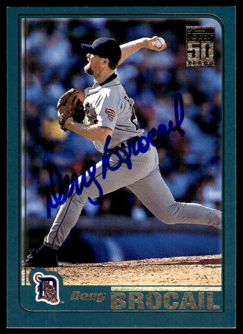 2001 Topps Baseball Doug Brocail Auto Detroit Tigers #263 Signed | eBay