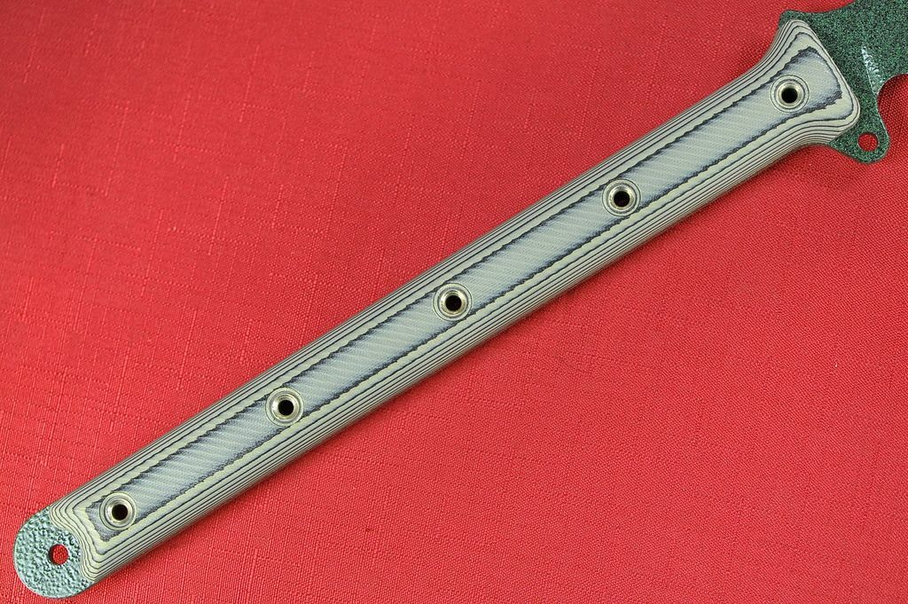 Busse Custom Short American Butaniku Sword .26" Moss Green INFI, Black ...