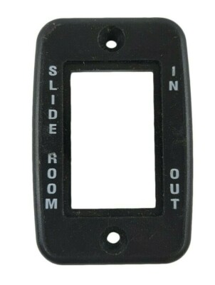 1 7/8" x 2 7/8" Slide Out Room Switch Cover Only Black Bezel Frame RV ...