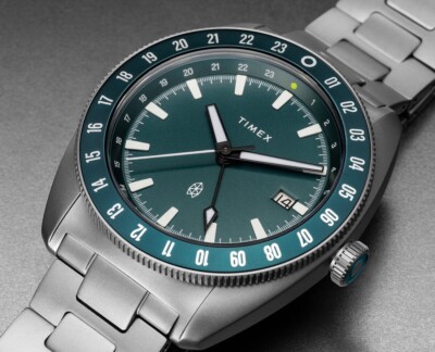 🔥 Timex x The James Brand Titanium Automatic GMT 41mm Watch Gift Set ...