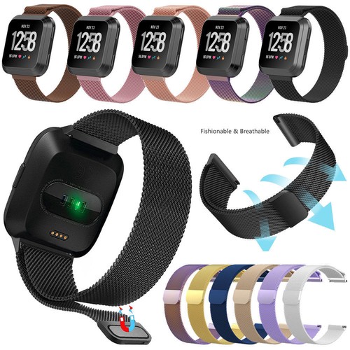 Fitbit Versa / 2 / Lite Strap Milanese Watch Band Metal Stainless Steel ...