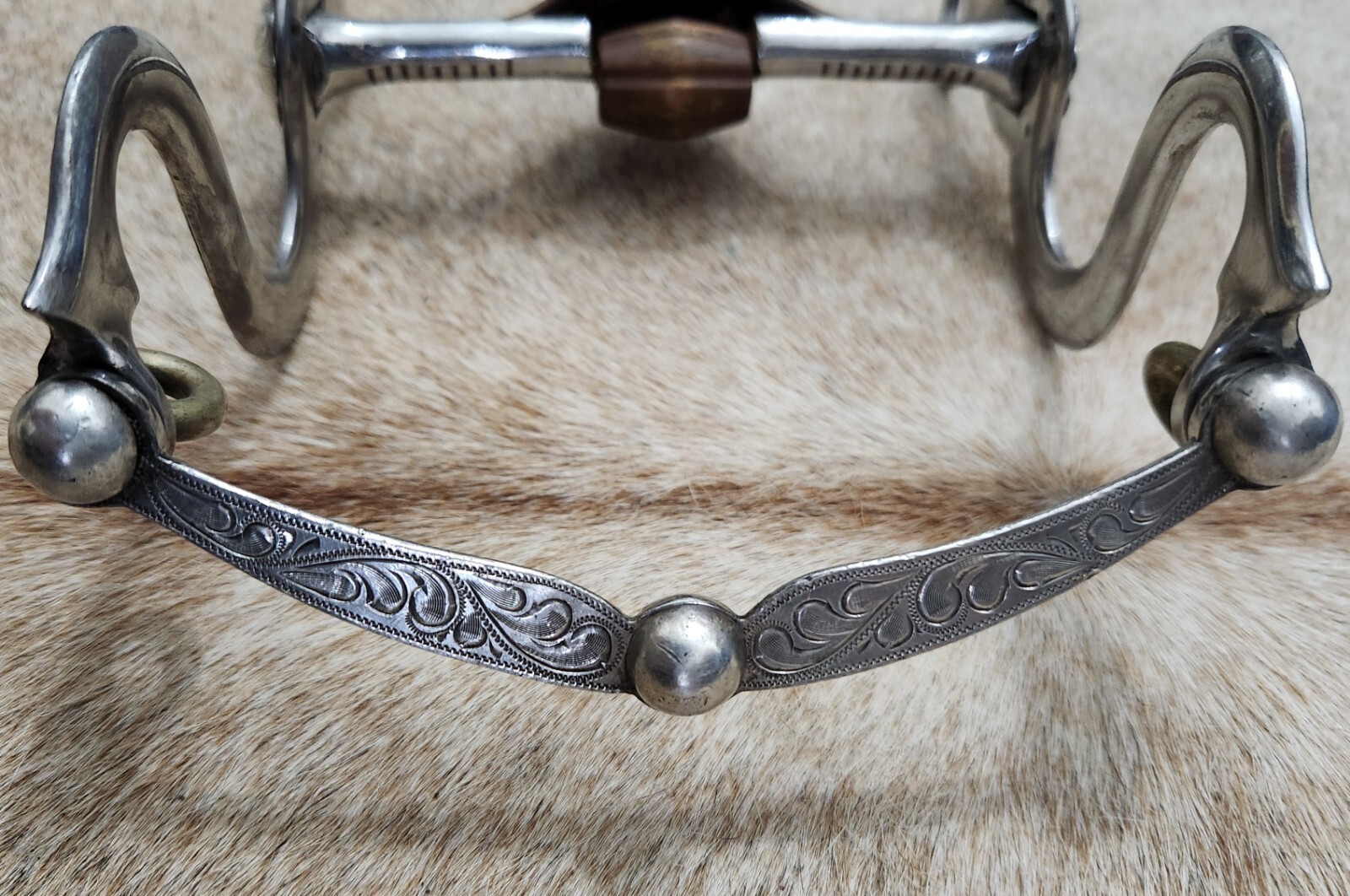 Maker Marked B-C Vaquero Sterling Silver S Shank Show Bit - 5" Salinas ...