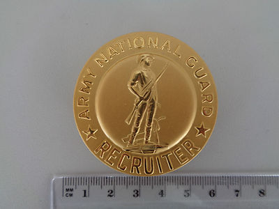 (F) US Army National Guard Recruiter Badge gold selten!! | eBay.de