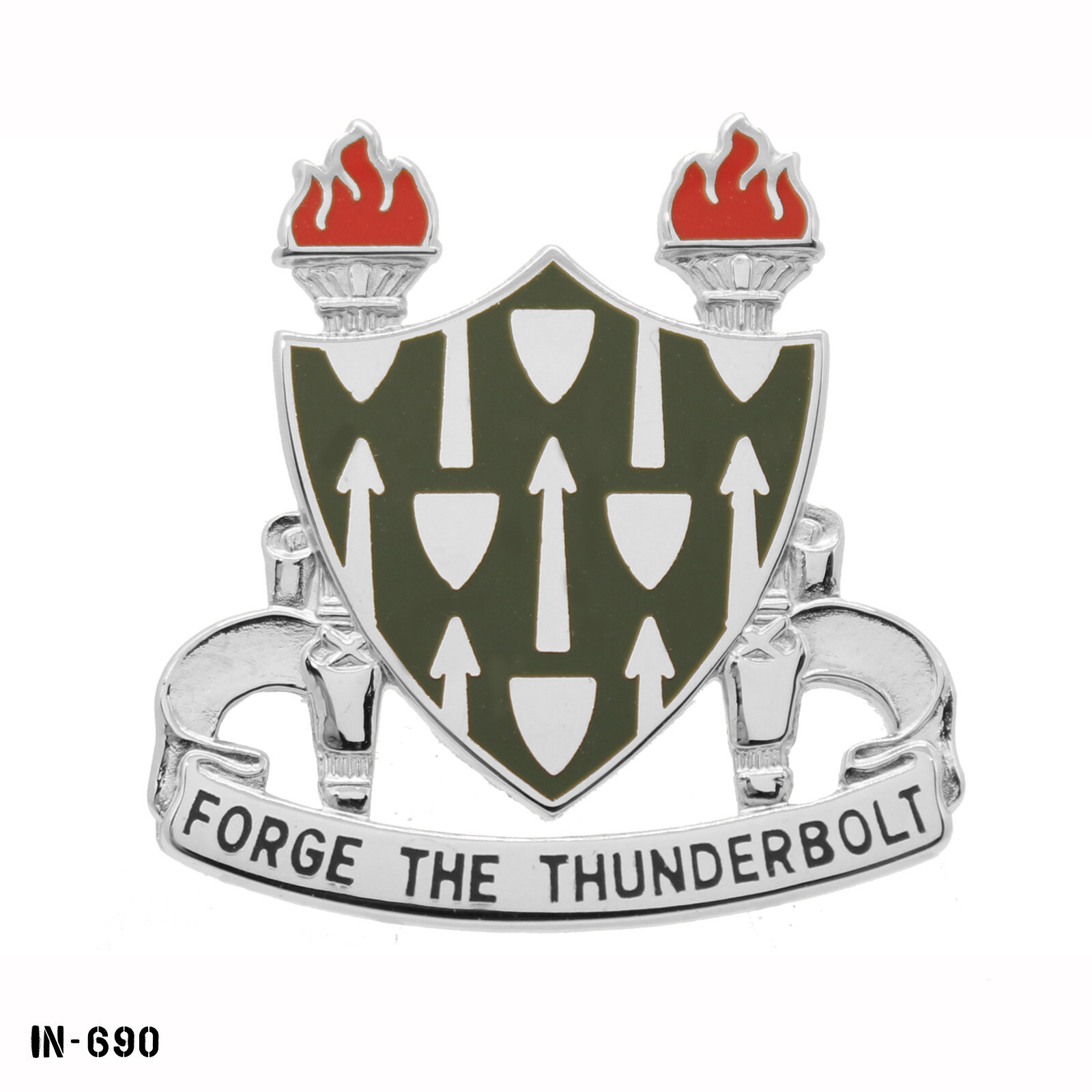 Armor School US Army DUI Crest Pin ~ Forge The Thunderbolt ~ Vanguard ...