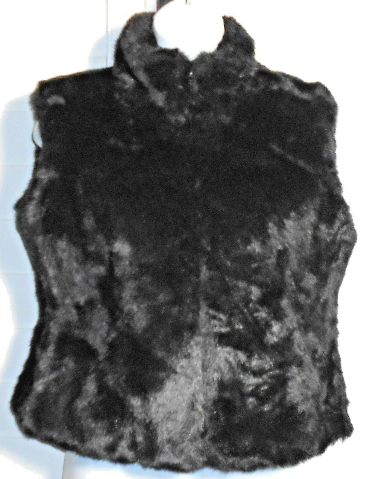 Cejon Accessories Inc. Black Faux Fur Vest Size S | eBay
