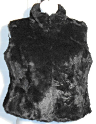 Cejon Accessories Inc. Black Faux Fur Vest Size S | eBay